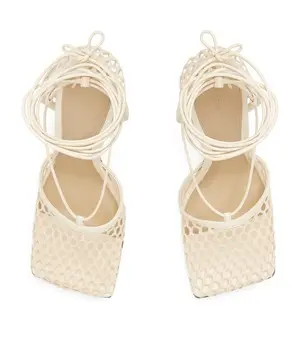 bottega veneta - Bottega Veneta Mesh Stretch Sandals 90