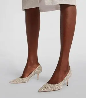 JIMMY CHOO Love 65 Glitter Pumps