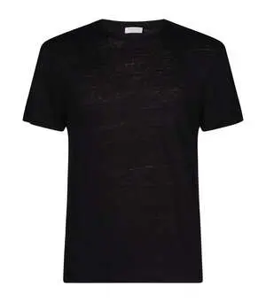 Sandro Linen T-shirt - Black