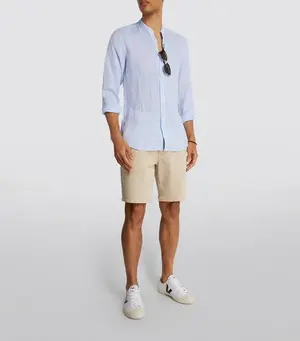 Frescobol Carioca Linen Jorge Shirt - Blue