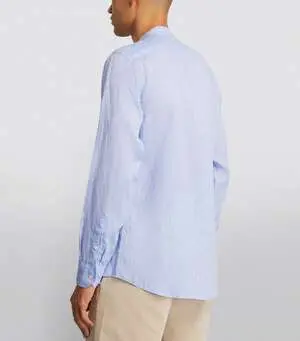 Frescobol Carioca Linen Jorge Shirt - Blue