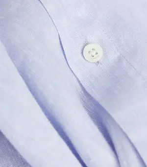 Frescobol Carioca Linen Jorge Shirt - Blue