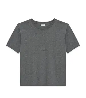 Saint Laurent Logo T-shirt Grey