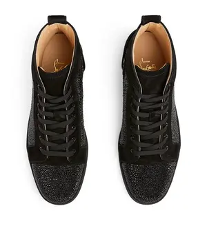 CHRISTIAN LOUBOUTIN Louis Strass High-top Sneakers