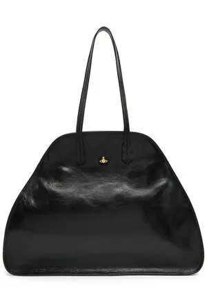 VIVIENNE WESTWOOD Yasmina Large Grained Leather Tote
