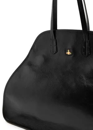 VIVIENNE WESTWOOD Yasmina Large Grained Leather Tote