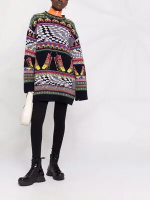 Stella McCartney Oversized Intarsia Knit Jumper