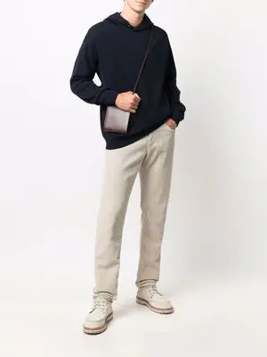 Malo Knitted Pullover Hoodie