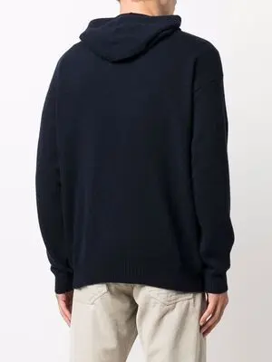 Malo Knitted Pullover Hoodie