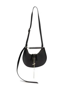 Shanghai Tang X Yuni Ahn Mini Fortune Cookie Shoulder Bag - Black