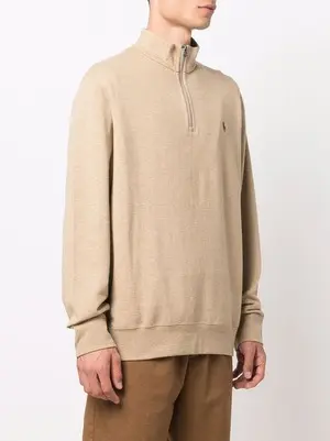 Polo Ralph Lauren Knitted Jumper With Embroidered Pony - Neutrals