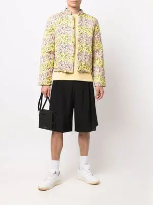 Comme Des Garçons Logo-print Padded Jacket - Yellow