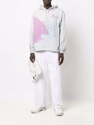 Alexander McQueen Abstract-print Cotton Hoodie