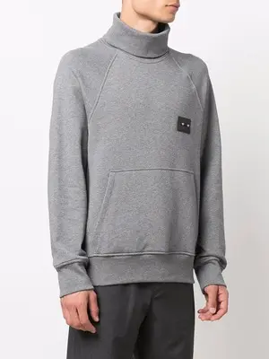 Neil Barrett Logo-patch Rollneck Sweatshirt