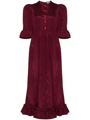 Batsheva Ella Moire Maxi Dress