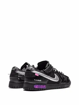 Nike X Off White Dunk Low Lot 50 Sneakers - Black