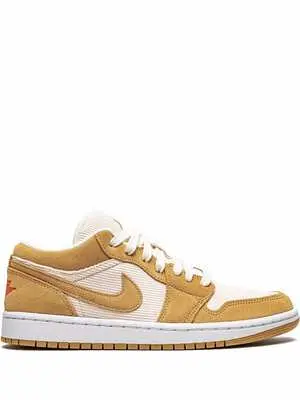 JORDAN Air 1 Low Se Corduroy & Suede Sneakers - Orange