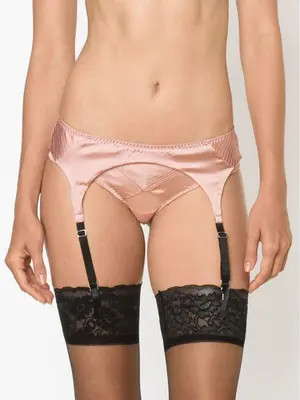 FLEUR DU MAL Garter Belt - Pink