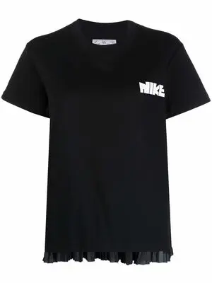 Nike X Sacai Peated-Back T-Shirt In Black - 20% Off | Editorialist