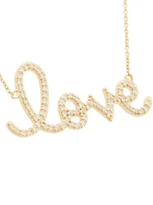 SYDNEY EVAN 14kt Yellow Love Diamond Necklace - Gold
