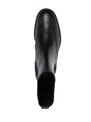 TOD'S Perforated Leather Ankle Boots