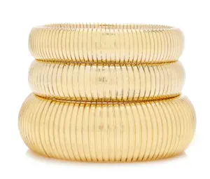 BEN-AMUN Cobra 24k -plated Bracelet Set