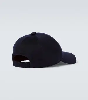 Loro Piana Cashmere Baseball Cap - Blue