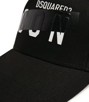 Dsquared2 Icon Tape Baseball Cap - Black | Editorialist