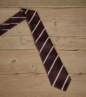 Brunello Cucinelli Silk Striped Neck Tie Red