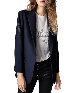 Zadig&voltaire Notched Lapel Outerwear For Women