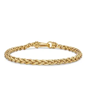 David Yurman 18k Yellow Wheat Chain Bracelet - Gold