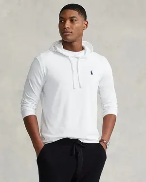 Polo Ralph Lauren Jersey Hooded Tee - White