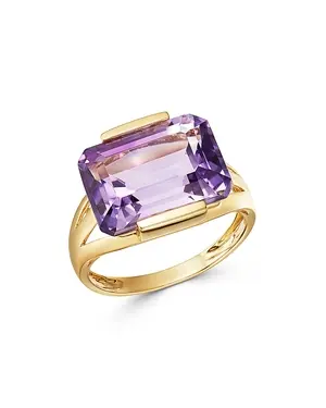 Bloomingdale'S Amethyst East-west Ring - Purple/gold