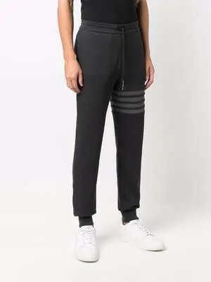 Thom Browne 4-bar Tapered Track Pants - Grey
