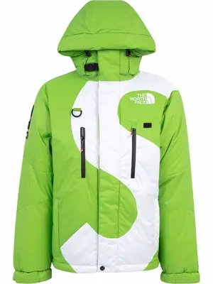 Supreme X The North Face Logo Himalayan Parka - Green