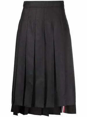 Thom Browne Super 120's Twill Pleated Skirt