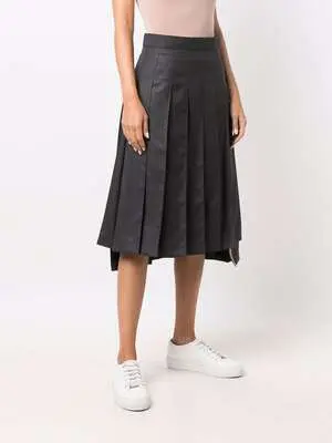 Thom Browne Super 120's Twill Pleated Skirt