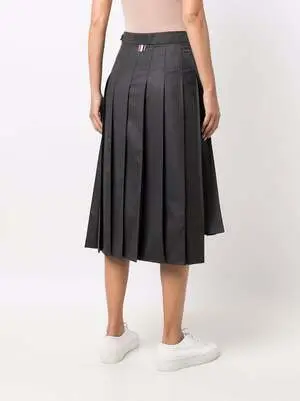 Thom Browne Super 120's Twill Pleated Skirt