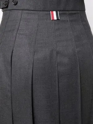 Thom Browne Super 120's Twill Pleated Skirt