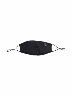 MARINE SERRE Crescent Moon-print Face Mask - Black