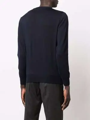Canali Fine-knit Sweater - Blue