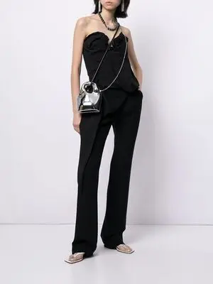 AMBUSH Ruffle-detail Corset Top
