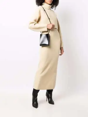 JIL SANDER Tangle Leather Shoulder Bag