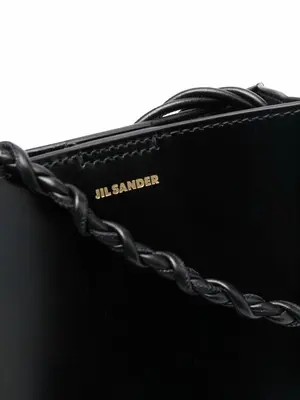 JIL SANDER Tangle Leather Shoulder Bag