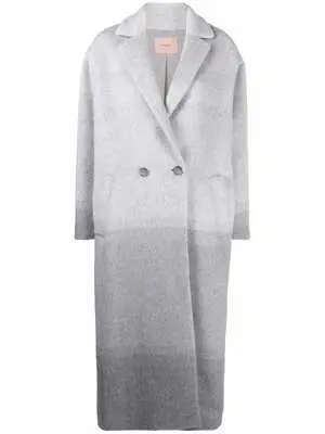 TWINSET Gradient-effect Double-breasted Coat