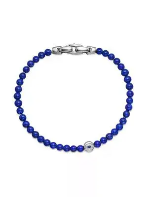 David Yurman Sterling Silver Spiritual Beads Evil Eye Bracelet
