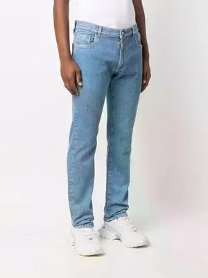 BILLIONAIRE Iconic Crest Embossed Straight-cut Jeans