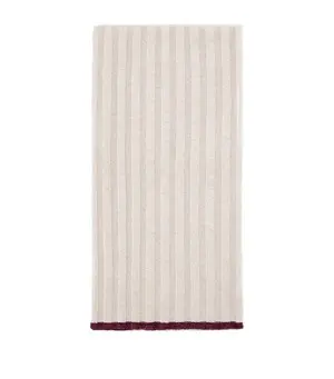 Brunello Cucinelli Cashmere Rib-knit Scarf - Beige