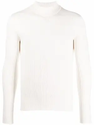 COURREGES Roll Neck Jumper - White