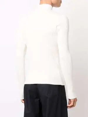 COURREGES Roll Neck Jumper - White